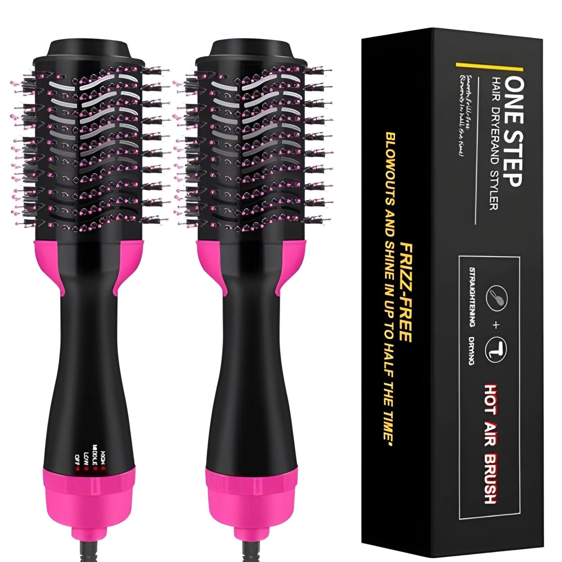 3 in 1 One Step Hair Dryer & Volumizer Brush, Hair Curler & Brush Drye